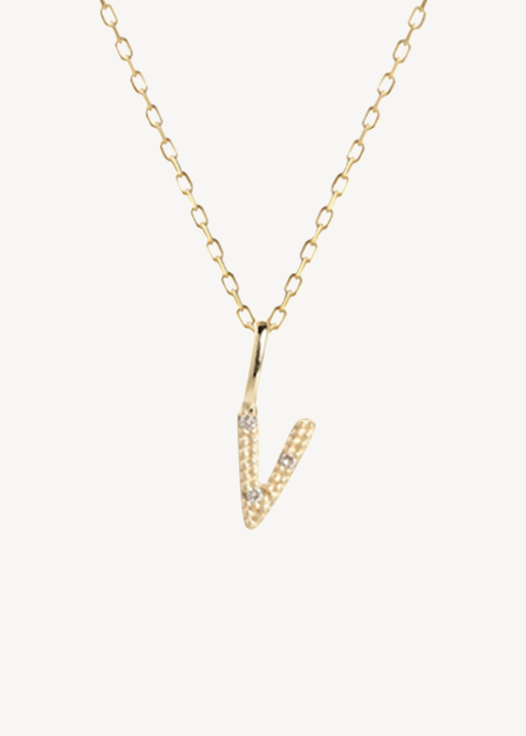 Bogstav vedhæng med diamanter - Carré Jewellery – Carré Jewellery DK
